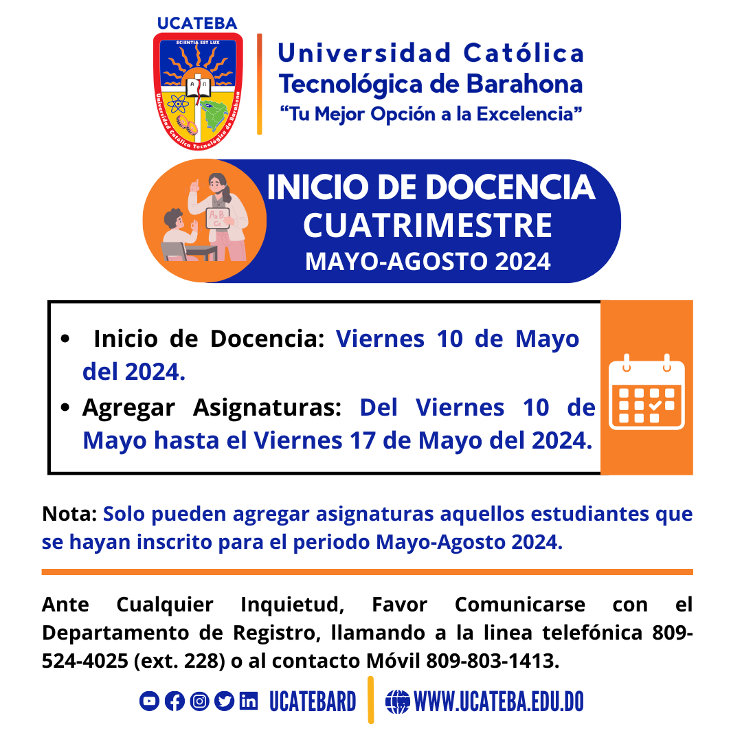 UCATEBA - Universidad Católica Tecnológica de Barahona